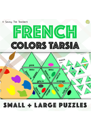 French Colors Tarsia Puzzle Activity | Teaching Resources