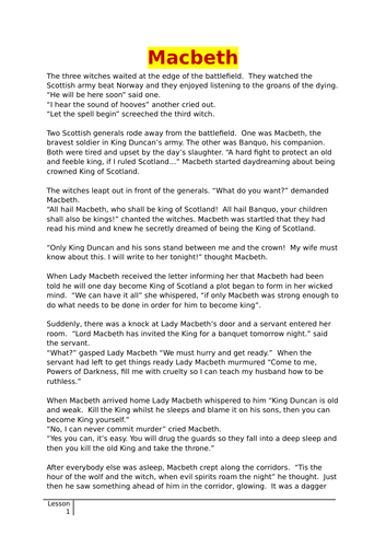 Learn Shakespeare's Macbeth by Turning Key Scenes Into A Comic Strip ...