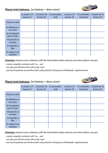 Ma routine | Teaching Resources