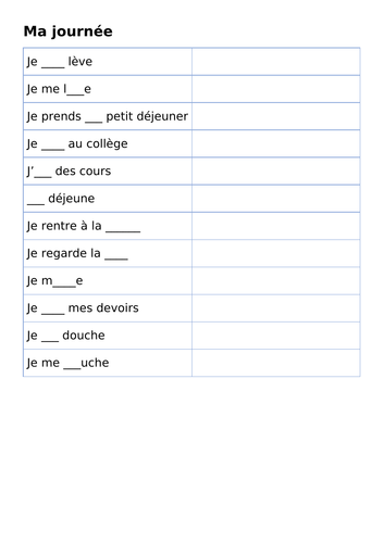 Ma routine | Teaching Resources