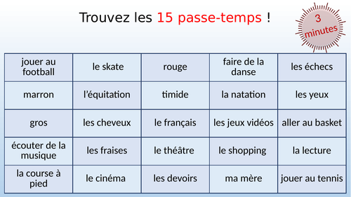 Le week-end dernier (introduction to the perfect tense) | Teaching ...