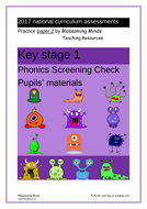 Phonics Screening Test Papers and PowerPoints by blossomingminds ...