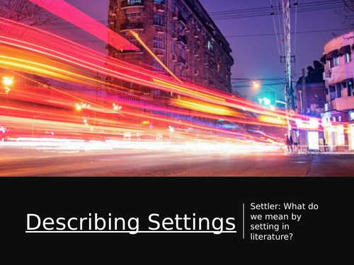 Revise Descriptive Writing Describing Settings English Language KS4 ...