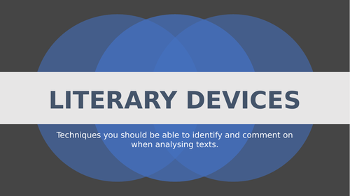 Literary Devices posters | Teaching Resources