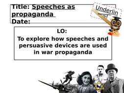 KS3 Speech Writing - Set of two lessons | Teaching Resources