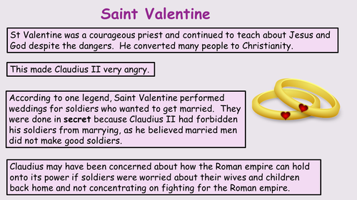 St Valentine Assembly Lesson Presentation Worksheets Word Searches KS1 ...