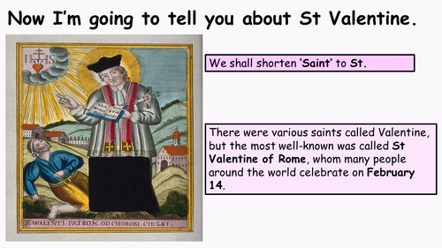 St Valentine Assembly Lesson Presentation Worksheets Word Searches KS1 ...