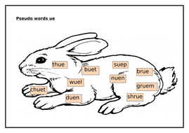 KS1 Pseudo Word Cards ( the tricky sounds!) | Teaching Resources
