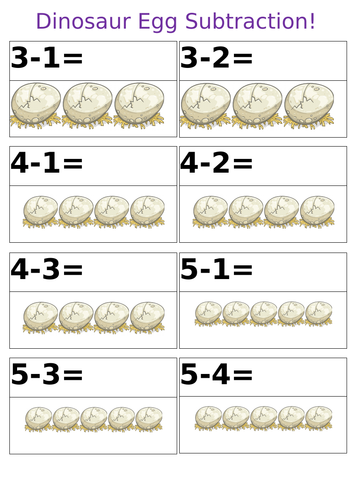 Dinosaur Measuring, Subtraction and Graphing Series of 5 Lessons ...
