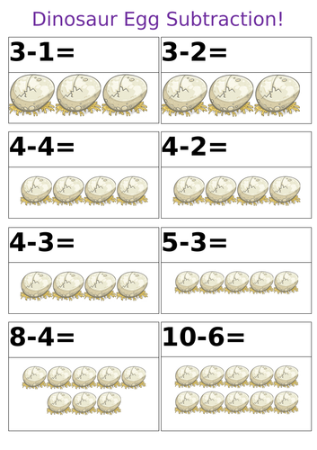 Dinosaur Measuring, Subtraction and Graphing Series of 5 Lessons ...