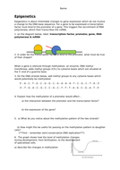 Epigenetics - Methylation - A Level Biology Presentation, two-sided ...