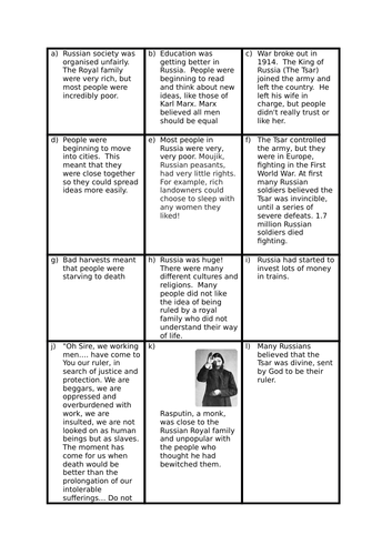 Russian Revolution Lesson 2 - Long-term Causes of the Revolution ...