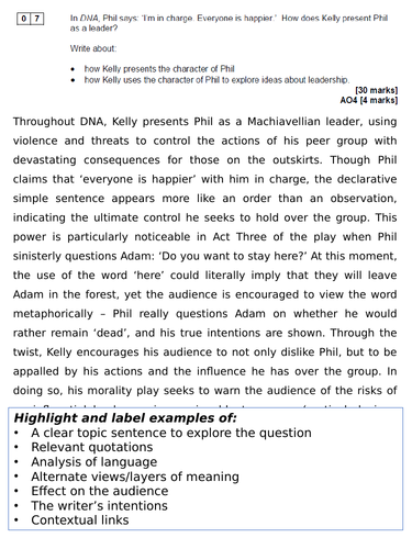 DNA Dennis Kelly Scheme of Work for KS3 | Teaching Resources