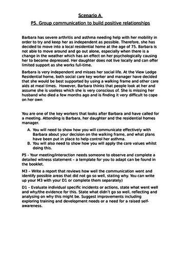 CTEC Level 3 Unit 1 Building Positive Relationships in HSC resources ...