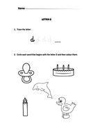 Learning letter D for Reception students | Teaching Resources