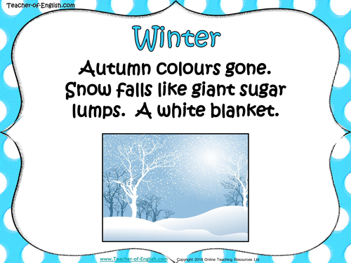 Winter Poetry | Teaching Resources