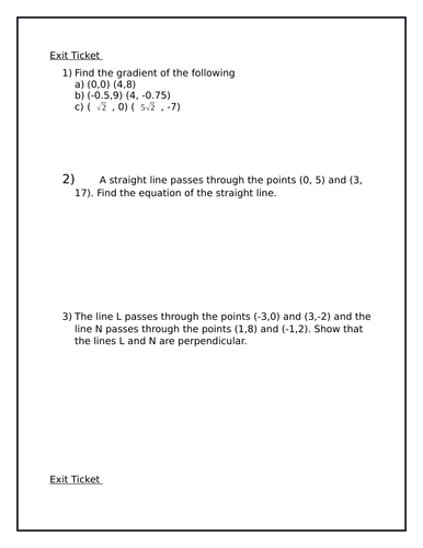 Exit Tickets - Geometry Bundle with Answers | Teaching Resources