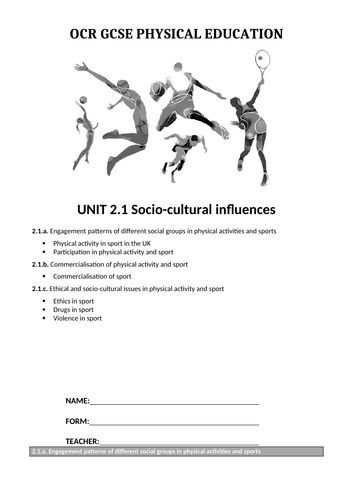 OCR GCSE PE: PowerPoint 2.1.c Ethics, drugs & violence in sport ...