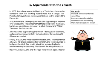 Why did barons rebel against King John? | Teaching Resources