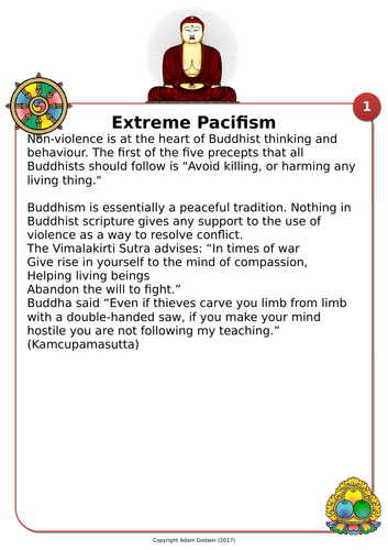 Pacifism - Comparing Buddhist & Christian Views (GCSE Buddhism - Peace ...