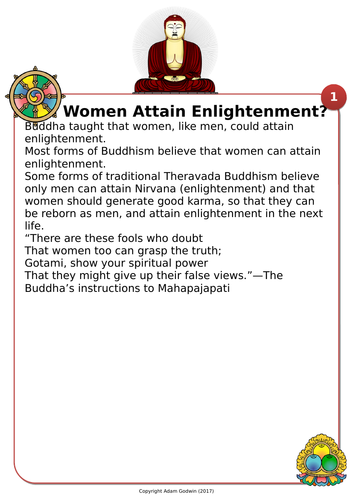 The Status of Women - Comparing Buddhist & Christian Views (GCSE ...