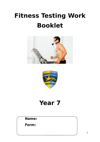 Fitness Training Booklet | Teaching Resources