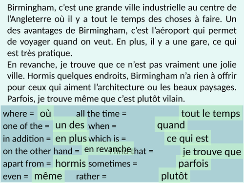 Ma ville idéale | Teaching Resources