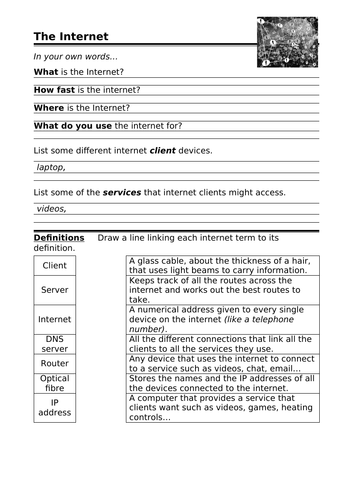 1. What is the Internet - (FREE) | Teaching Resources