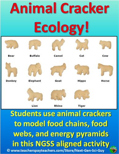 Animal Cracker Ecology: Students model Food Chains, Food Webs, Energy ...