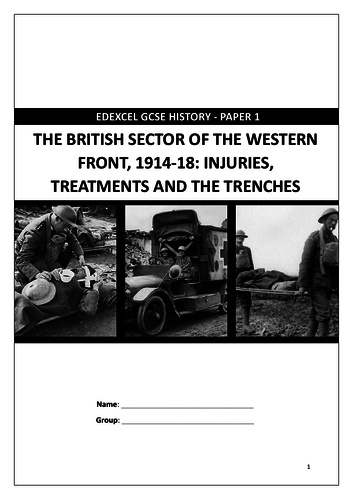 Edexcel GCSE 9-1 History: Medicine on the Western Front revision ...