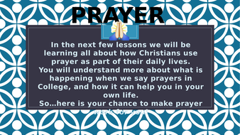 KS3 The importance of prayer for Christians | Teaching Resources