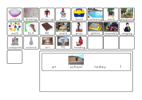 At School Today I...Board and Cards - Real Photo Visual Aids for Autism ...