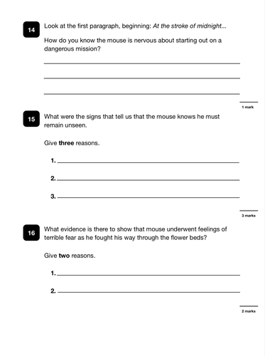Practise SATS Tests (At The Stroke Of Midnight) 9-12 years | Teaching ...