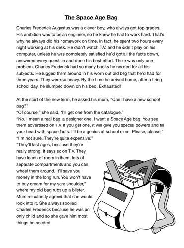 Practise SATS Tests (The Space Age Bag) 9-12 years | Teaching Resources