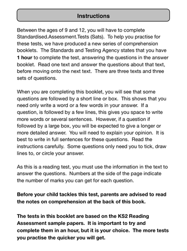 Practise SATS Tests (The Present) 9-12 years | Teaching Resources