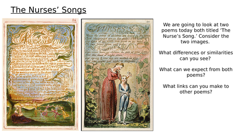 Blake - The Nurses' Songs - Songs of Innocence and Experience - Lessons ...