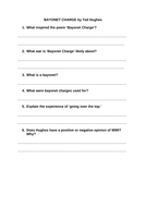 Bayonet Charge - Power and Conflict Poetry - War Poem | Teaching Resources