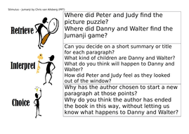 Set of 5 RIC whole class reading sessions, stimuli include Jumanji PPT ...