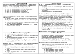 AQA C2 Structure and bonding revison | Teaching Resources