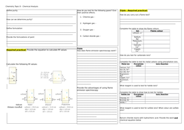 AQA C8 Chemical Analysis revision | Teaching Resources