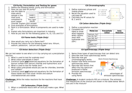 AQA C8 Chemical Analysis revision | Teaching Resources