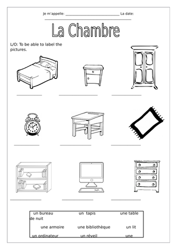 French - La Maison - Worksheets | Teaching Resources