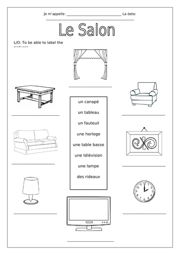 French - La Maison - Worksheets | Teaching Resources