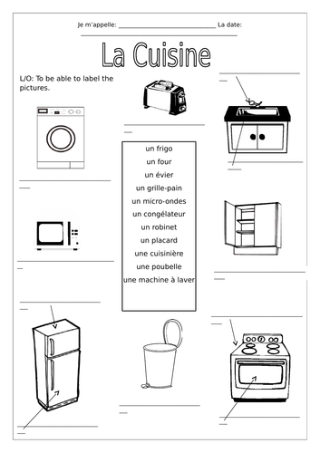 French - La Maison - Worksheets | Teaching Resources
