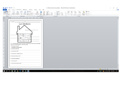 French - La Maison - Worksheets | Teaching Resources