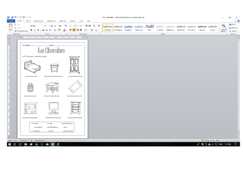 French - La Maison - Worksheets | Teaching Resources