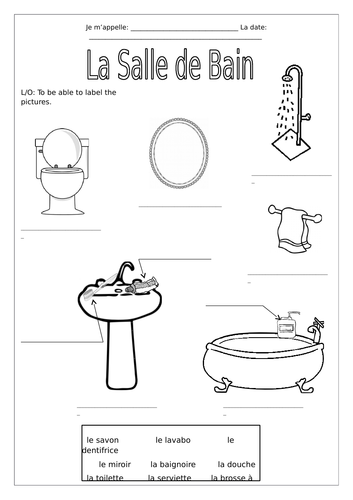 French - La Maison - Worksheets | Teaching Resources