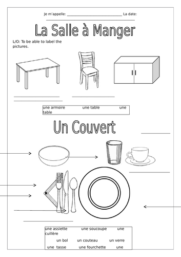French - La Maison - Worksheets | Teaching Resources