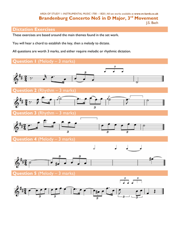 Bach - Brandenburg Concerto 5, mvt 3 | Edexcel Pearson GCSE Music 9-1 ...