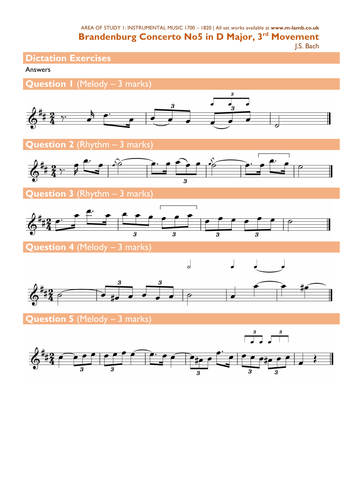 Bach - Brandenburg Concerto 5, mvt 3 | Edexcel Pearson GCSE Music 9-1 ...